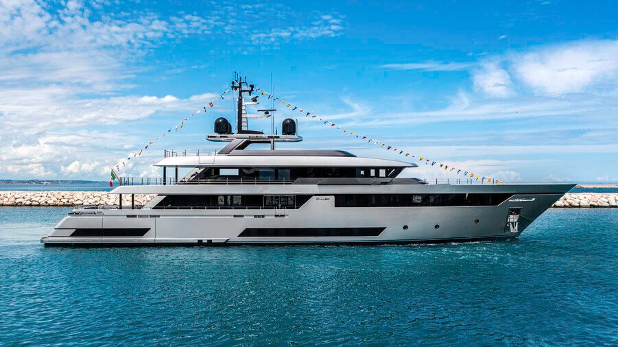 Third Riva 50m hits the water in Ancona